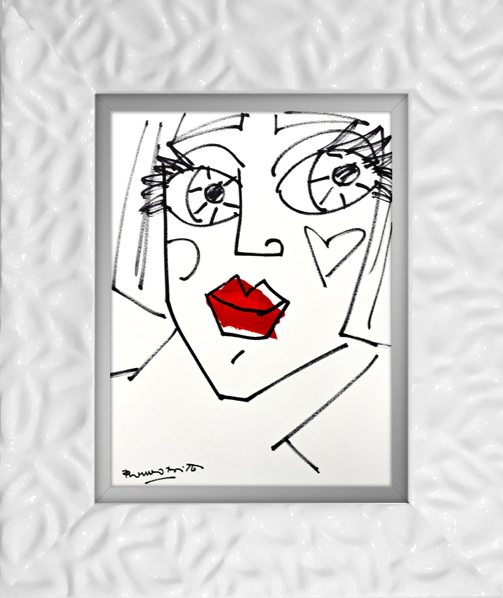 red lips artwork