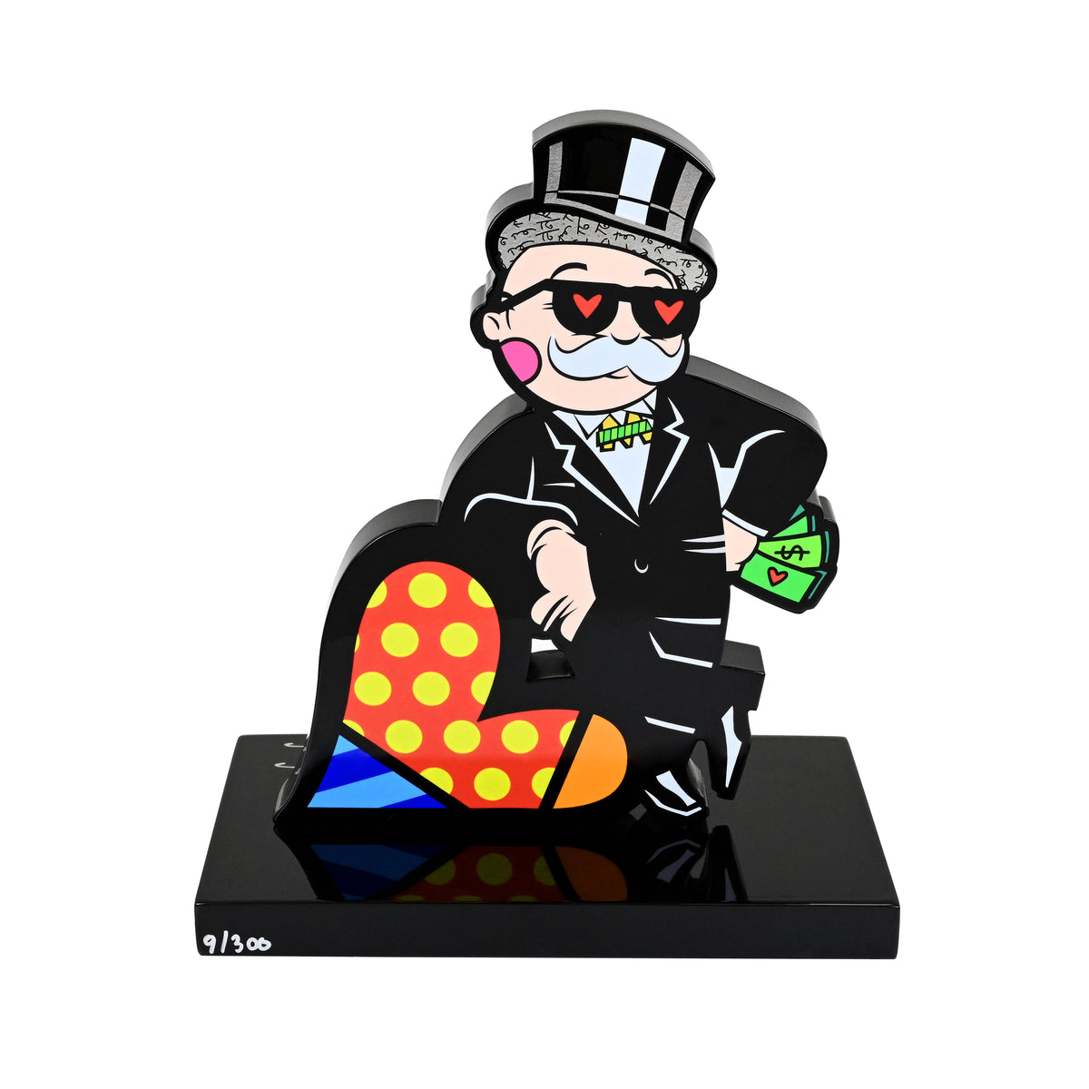 Mr. Monopoly (Black Base) Fine Art Sculpture – Limited Edition Hand ...