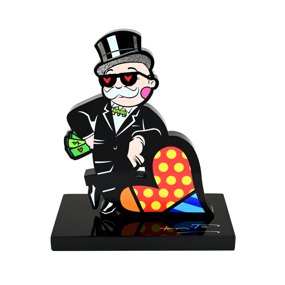 Mr. Monopoly (Black Base) Fine Art Sculpture – Limited Edition Hand ...