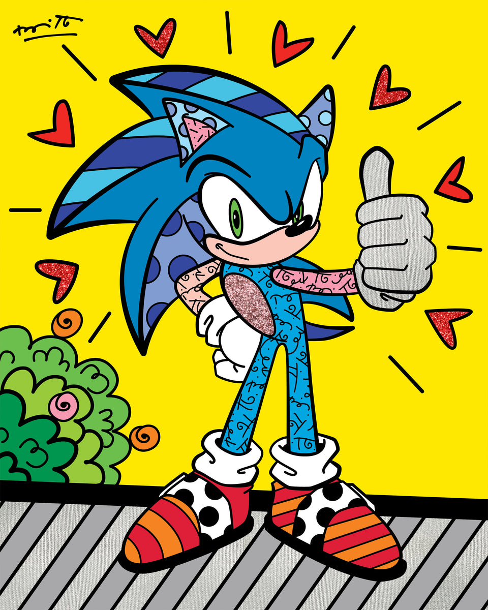 THUMBS UP SONIC - Limited Edition Print – Shop Britto