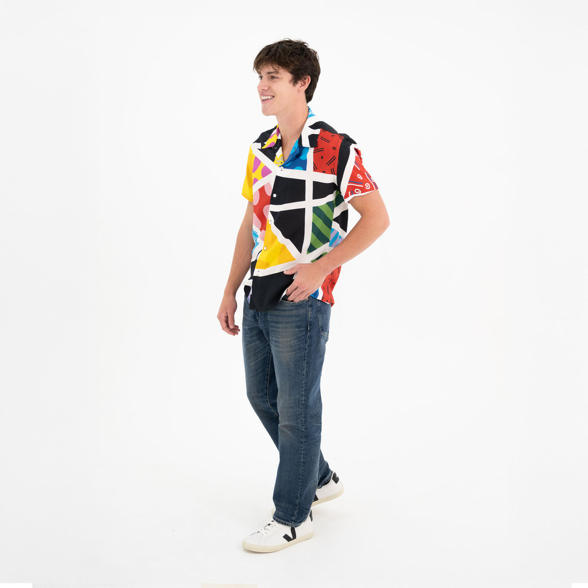 BRITTO® MEN'S SHORT SLEEVE BUTTON DOWN SHIRT - MIDNIGHT – Shop Britto